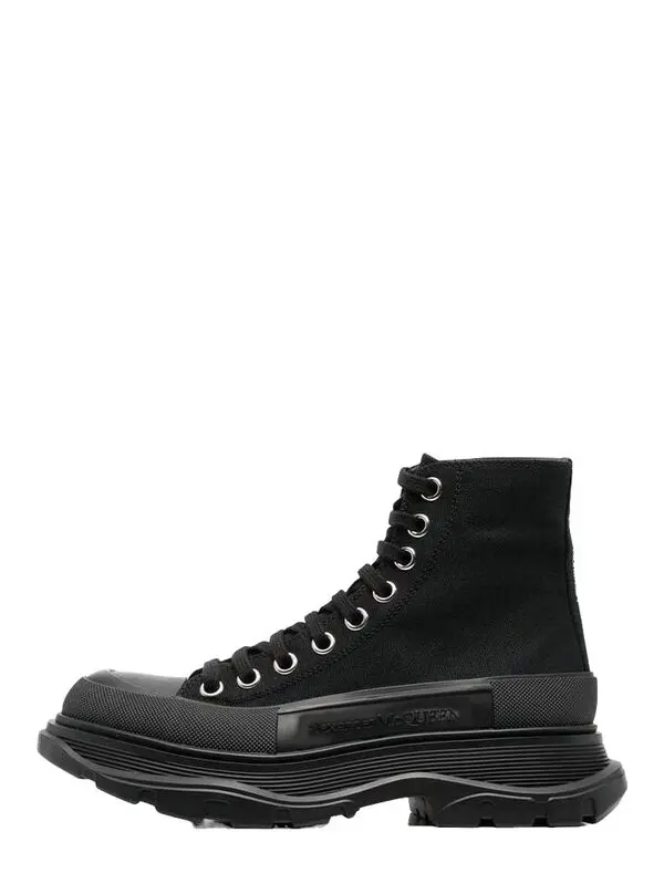 Alexander McQueen Tread Slick Lace-up Boots - Black