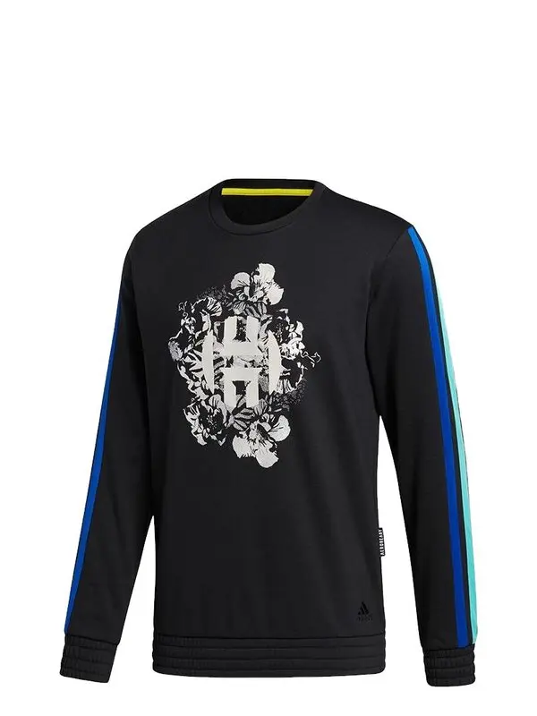 Adidas Harden Fleece Crew Sweatshirt - Black