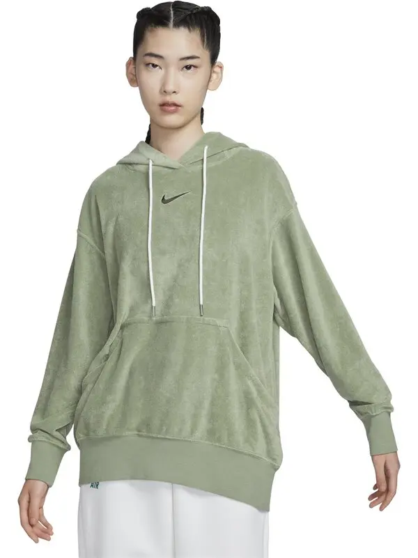Nike Terry Drawstring Hoodie - Green