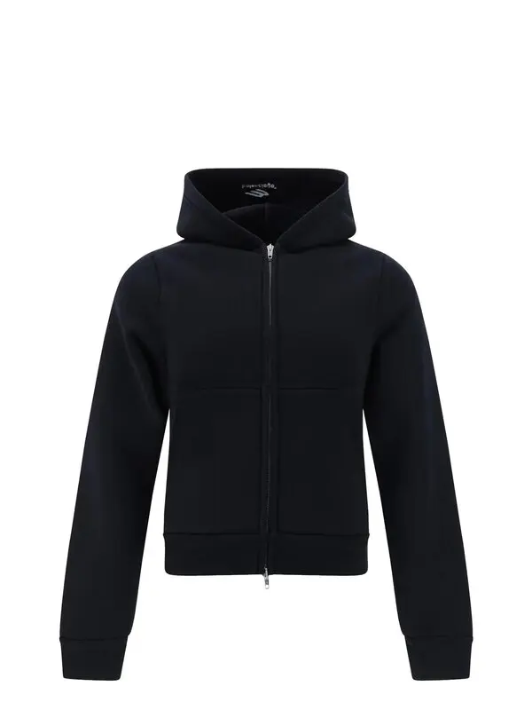 Balenciaga Zip-up Hoodie - Black