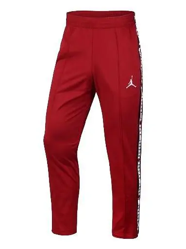 JORDAN Side Logo Printing Sports Long Pants - Red