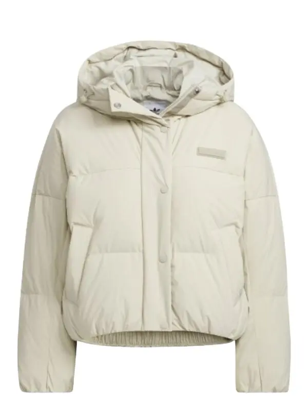 Adidas Puffer Crop Down Jacket - White