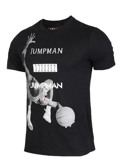 JORDAN Basketball Graphic Short Sleeve Tee - Black