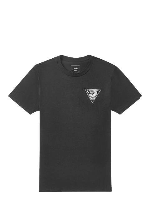VANS Triangle Skeleton Printing Short Sleeve Couple Style - Black
