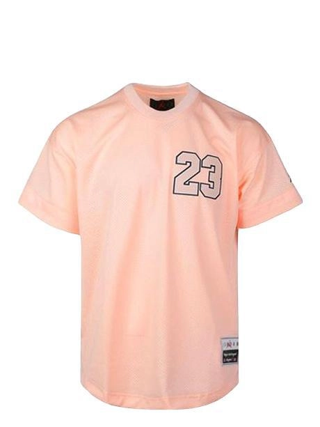 JORDAN 23 Flight Mesh Jersey T-shirt Pale Pinkish Gray - Default Colorway