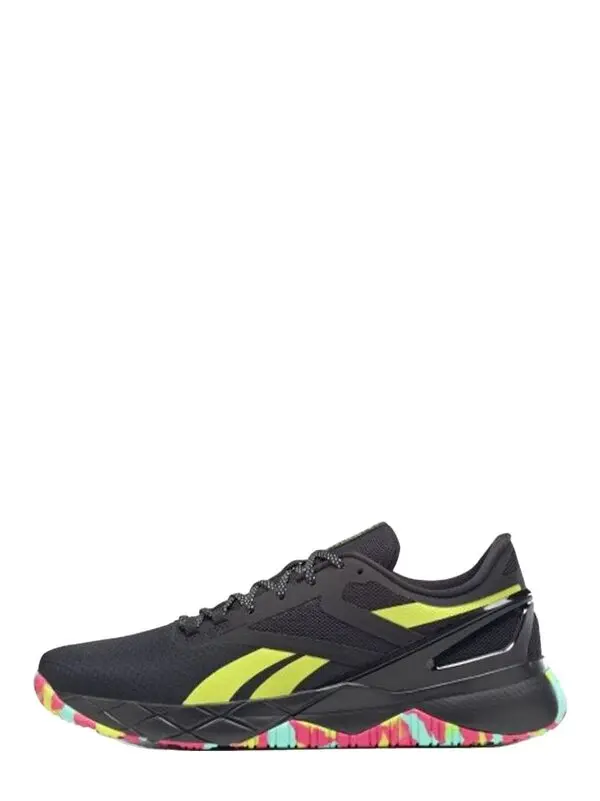 REEBOK Nanoflex Tr " Lime Camo" Athletic Sneakers - Black