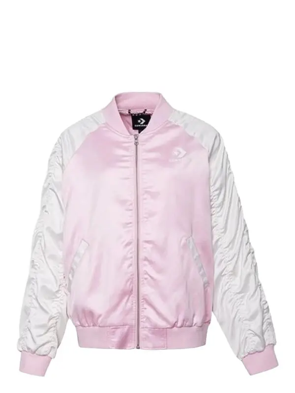 CONVERSE Sakura Bomber Jacket - Pink/white