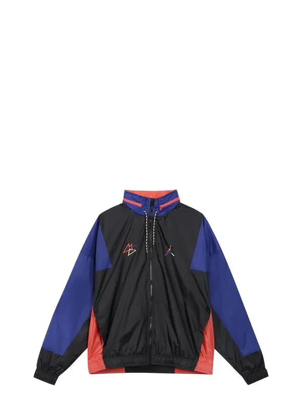 JORDAN Sport Dna Embroidered Logo Colorblock Woven Jacket - Blue