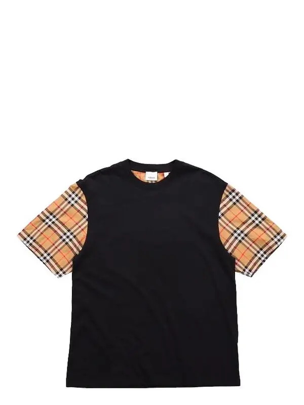 Burberry Vintage Check Short Sleeve T-shirt - Black
