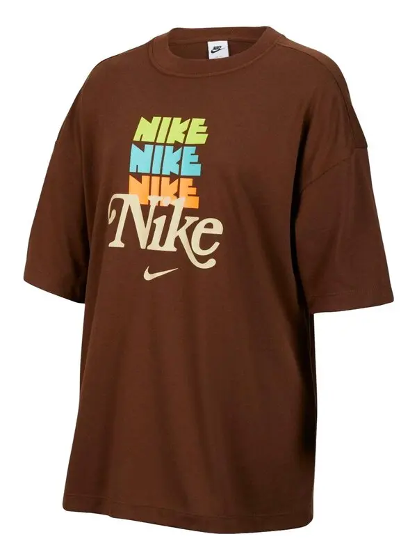 Nike Dri-fit Oversized T-shirt - Brown