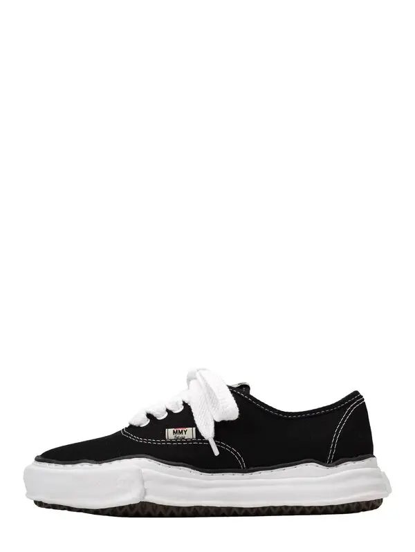 Mihara Yasuhiro Baker Vintage-like Canvas Low-top Sneakers - Black