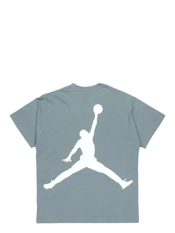 JORDAN Large Logo Sports Round Neck Short Sleeve - Green