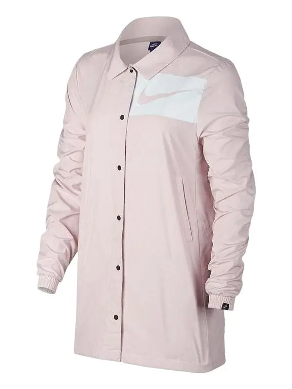 Nike Colorblock Logo Jacket - Light Pink/white