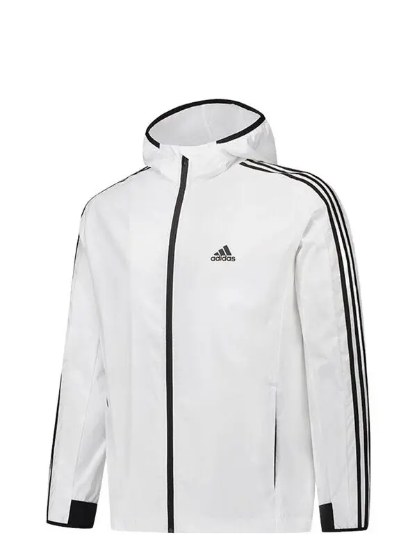 Adidas Woven Windbreaker Jacket - White