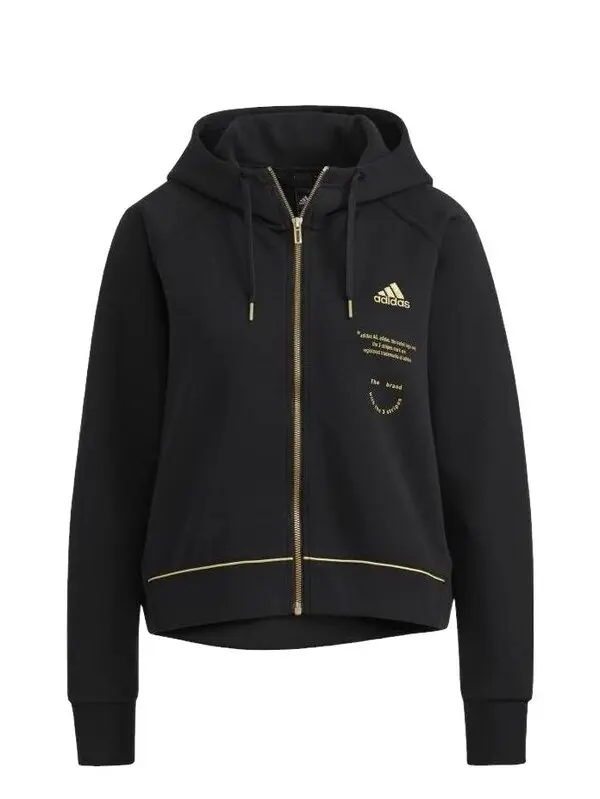 Adidas Adi Logo Zip-up Hoodie - Black