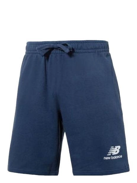 NEW BALANCE Essentials Stacked Logo French Terry Shorts - Navy
