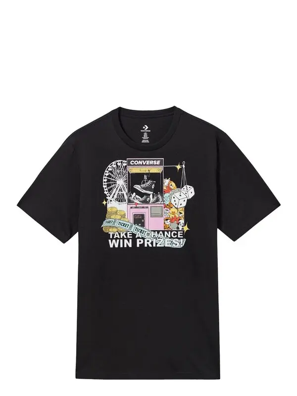 CONVERSE Claw Machine Graphic Tee Asia Sizing - Black
