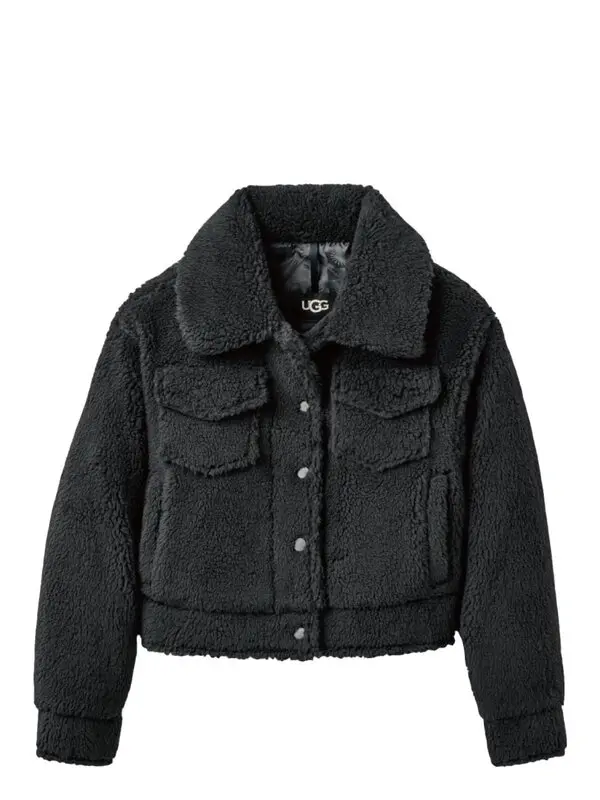 UGG Frankie Short Trucker Jacket - Dark Grey