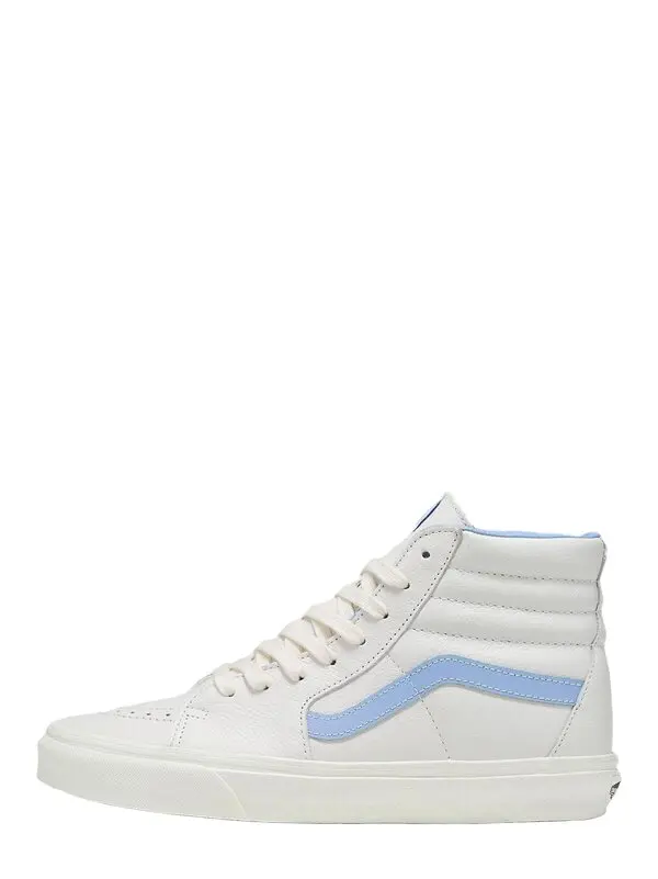 VANS Sk8-hi Vintage Leather High Top Sneakers - Blue/white