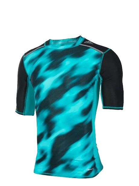 Adidas Techfit Short Sleeve T-shirt - Blue
