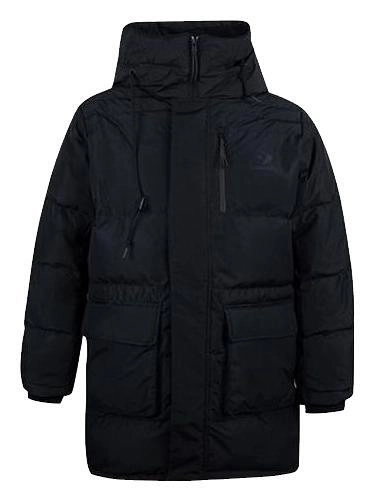 CONVERSE Mid-length Down Fill Puffer Jacket - Black