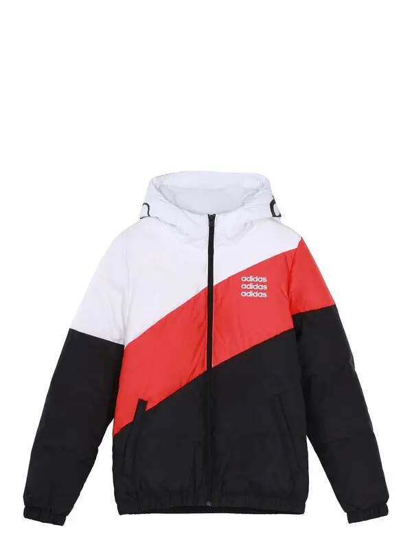 Adidas Neo Colorblocked Hooded Down Jacket - Default Color