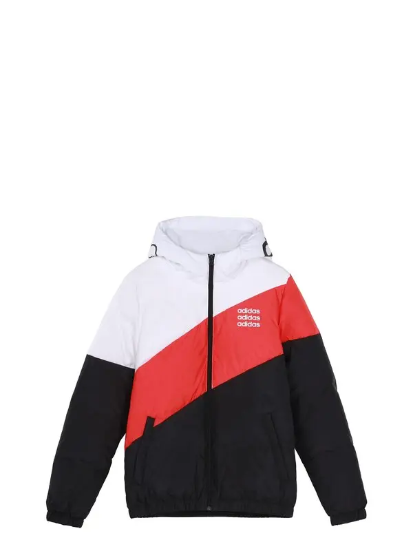 Adidas Neo Colorblocked Hooded Down Jacket - Default Color