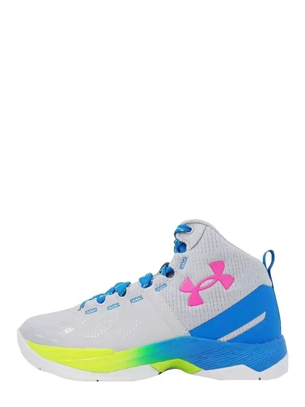 Under Armour Curry "splash Party" Basketball Sneakers - White/mojo Pink/electric Blue