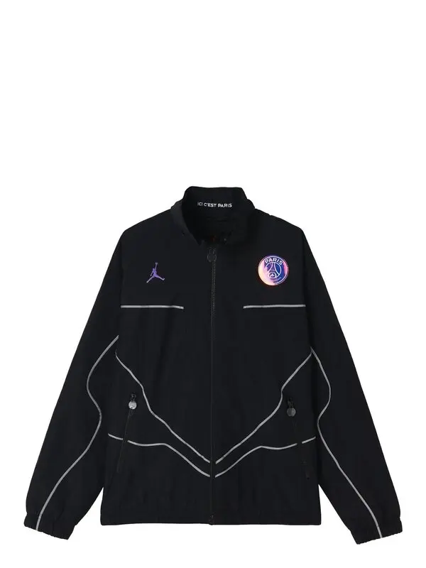 JORDAN Paris Saint-germain Logo Zip-up Track Jacket - Black