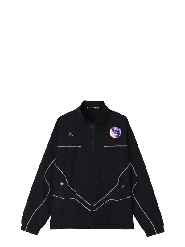 JORDAN Paris Saint-germain Logo Zip-up Track Jacket - Black