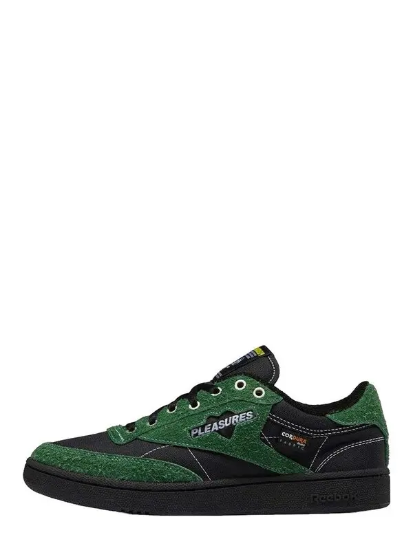REEBOK Pleasures X Club C 85 'pine Green' Sneakers - Black/green