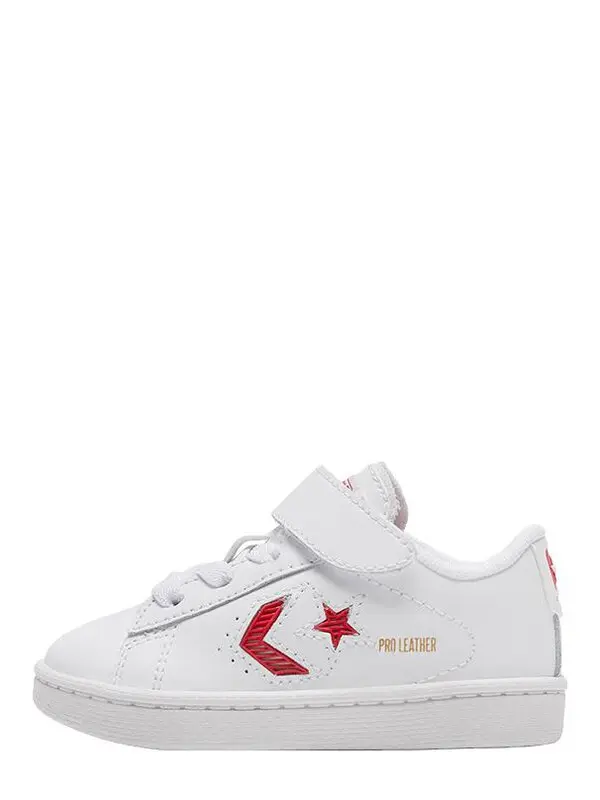 CONVERSE Pro Leather Low Top Sneakers - White/red