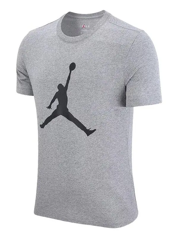 JORDAN Jumpman Logo T-shirt 'grey - Grey/black