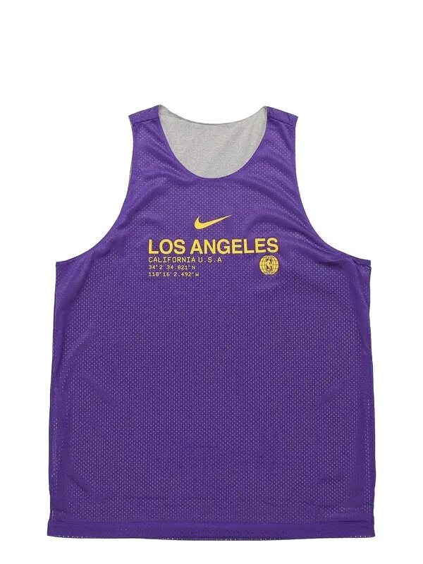 Nike Los Angeles Lakers Reversible Basketball Vest - Grey