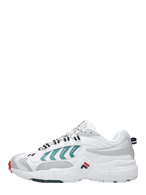 FILA Athletic Lace-up Sneakers - Graywhitegreen