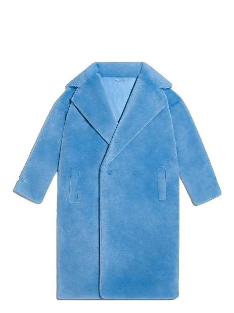 Adidas Originals X Ivy Park Crossover Plush Long Jacket - Blue