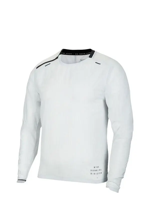 Nike Run Division Midlayer Woven Running Tops - White