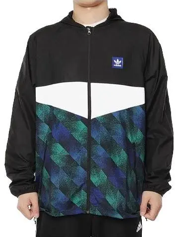 Adidas Originals Hooded Zipper Casual Sports Jacket - Multi-color