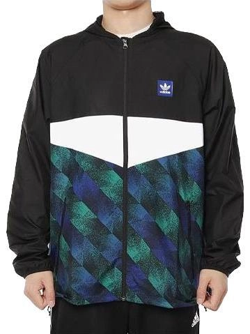 Adidas Originals Hooded Zipper Casual Sports Jacket - Multi-color