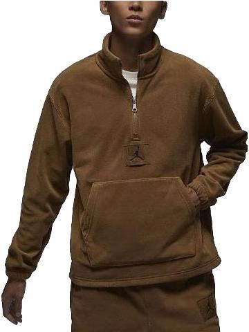 JORDAN Air Essentials Winterized Fleece Half-zip - Brown