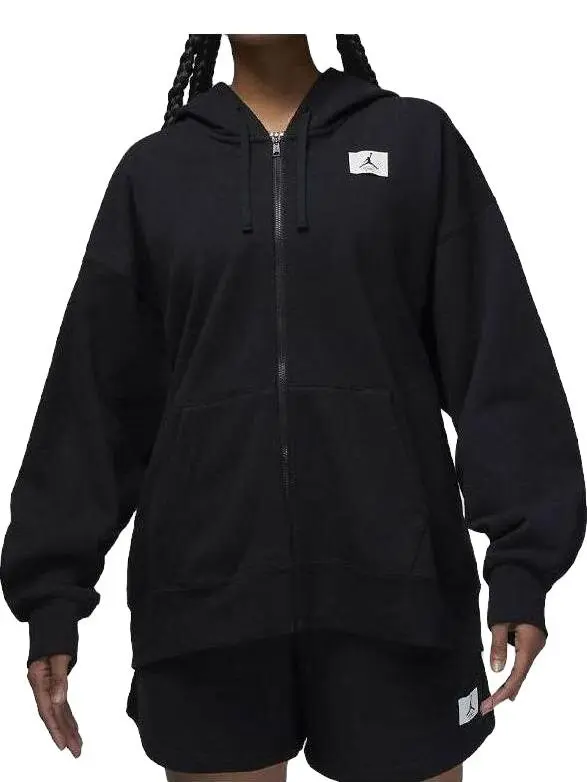 JORDAN Flight Full Zip Hoody - Black
