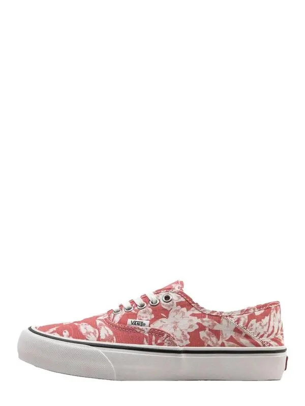 VANS Authentic Sf Floral Linen Sneakers - Red/white