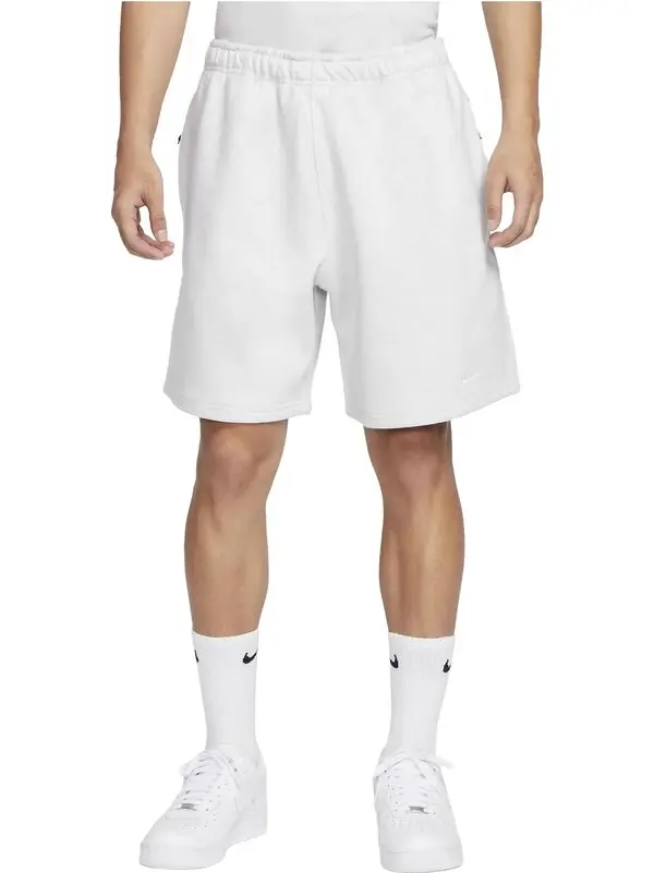 Nike Solo Swoosh Fleece Shorts - Birch Heather