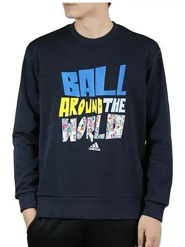Adidas Round Neck Pullover - Dark Blue