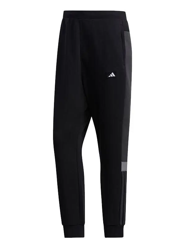 Adidas Ub Pnt Dk Colorblock Logo Casual Bundle Feet Sports Pants - Black