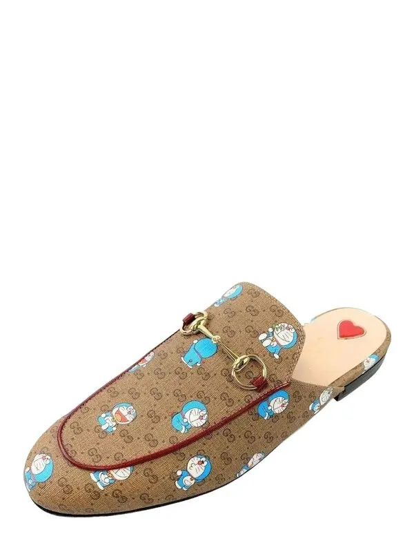 Gucci X Doraemon Princetown Slippers - Tan