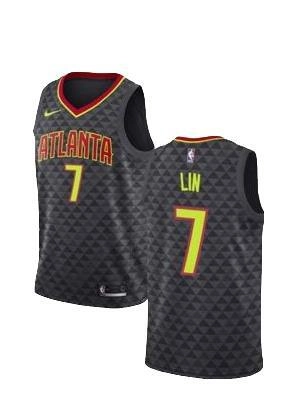 Nike Nba Atlanta Hawks Jeremy Lin Jersey - Black/gray