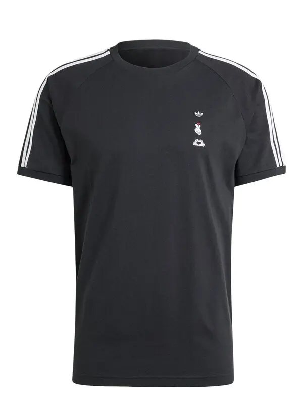 Adidas Mickey Mouse X Originals 3-stripes Tee Asia Sizing - Black
