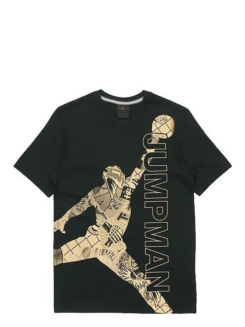 JORDAN Jumpman Flying Logo Short Sleeve Tee - Black