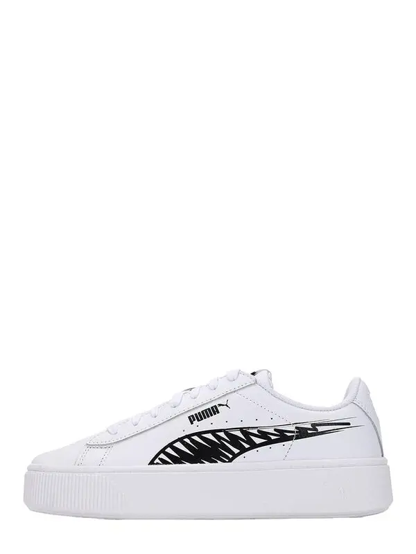 PUMA Vikky Stacked L Sketch Sneakers - White/black